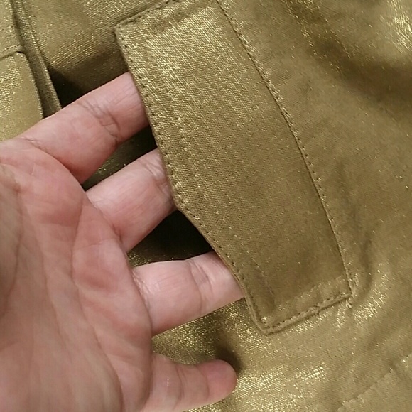 Mossimo Supply Co. | Jackets & Coats | Mossimo Linen Blend Metallic Pea ...